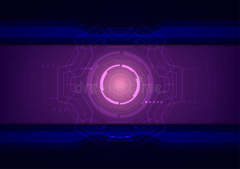 Abstract Technology Background. Artificial Intelligence Mechanical ...