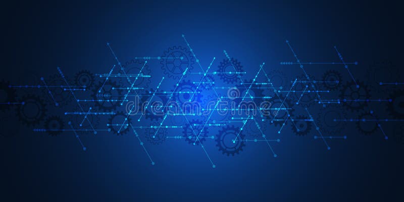 Abstract Technology Background with Arrows and Lines. Concepts and ...