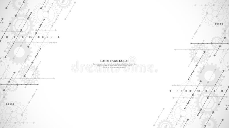 Abstract Technology Background with Arrows and Lines. Concepts and ...