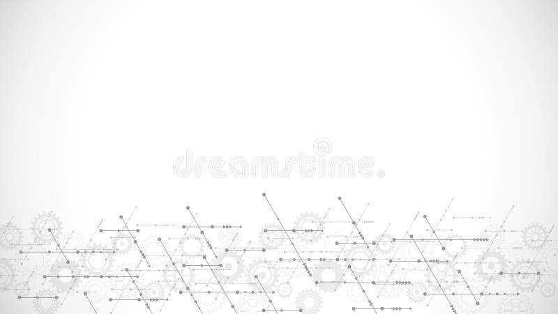 Abstract Technology Background with Arrows and Lines. Concepts and ...