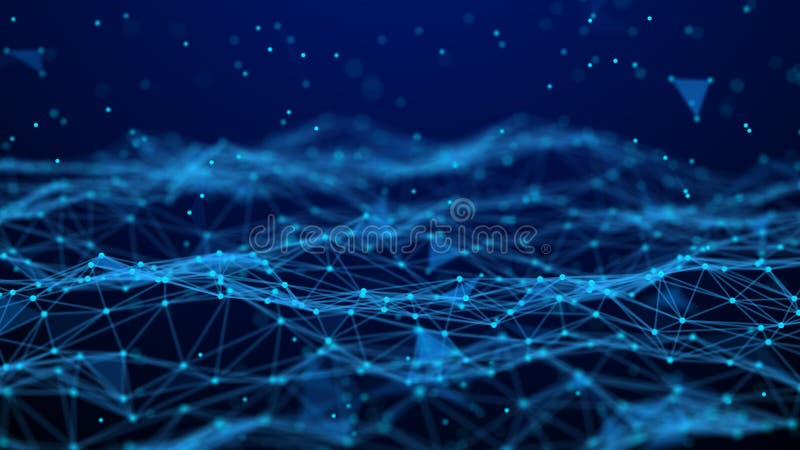 Abstract Technology Background. Network Connection. Science Background ...