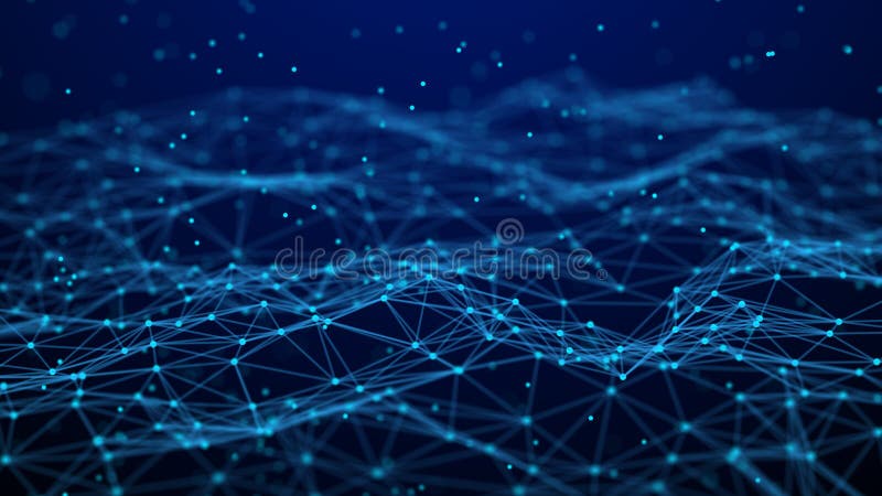 Abstract Technology Background. Network Connection. Science Background ...