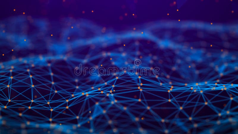 Abstract Technology Background. Network Connection. Science Background ...