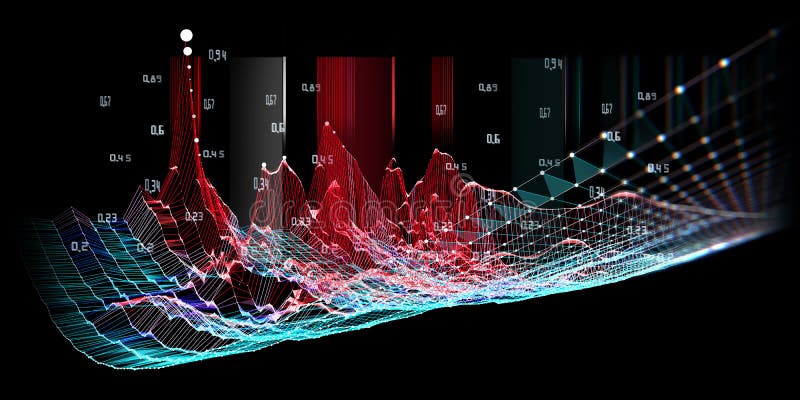 Big Data Visual Information Background. Stock Image - Image of abstract ...