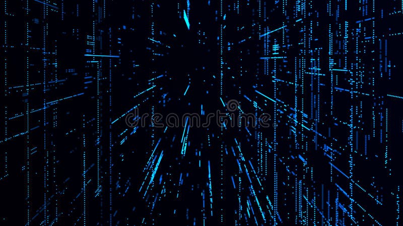 Abstract Technology Background. Abstract 3d City Building. Big Data Digital Code. Futuristic ...
