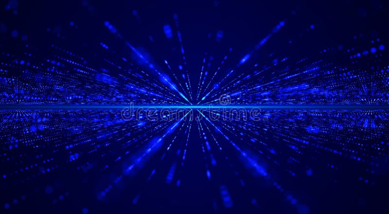 Abstract Technology Background. Big Data Digital Code. Futuristic ...