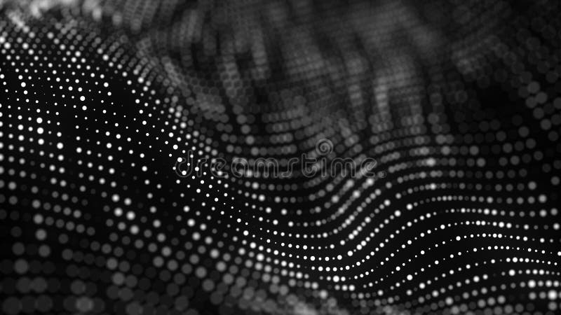 Abstract Technology Background. Big Data Visualization. Digital Dynamic ...