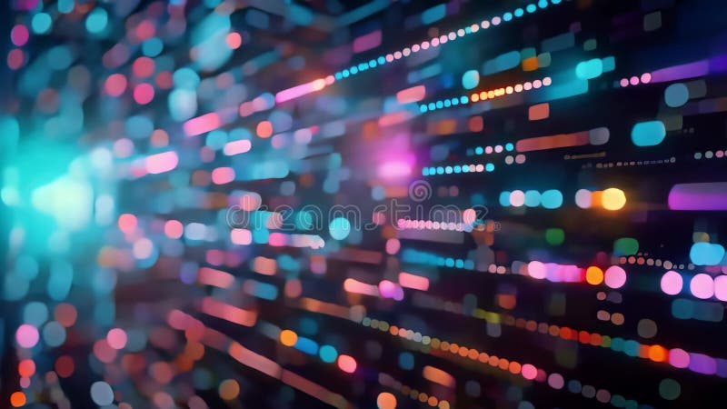 Abstract Technology Background with Binary Code. Complexity Cyber ...