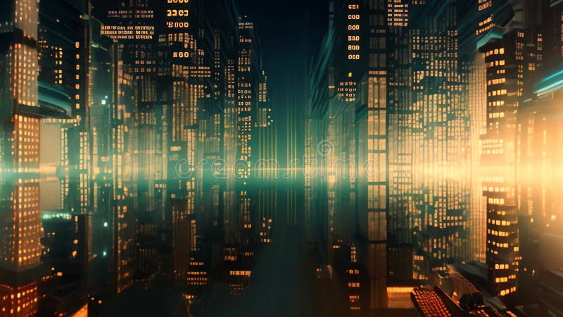 3d Render of Abstract Digital Technology Background with Connecting Dots and Lines, Abstract ...