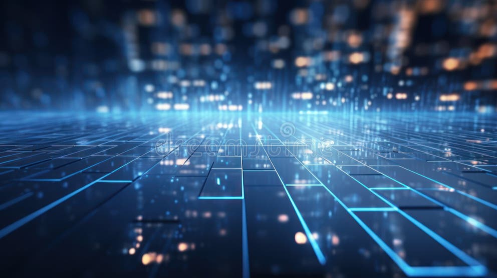 Abstract Technology Background with Binary Code. Data Concept Stock Illustration - Illustration ...