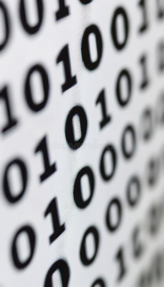 Abstract Technology Background with Binary Code Digits. Programming ...