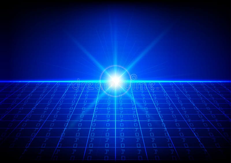 Binary Code Background stock vector. Illustration of digital - 62259957