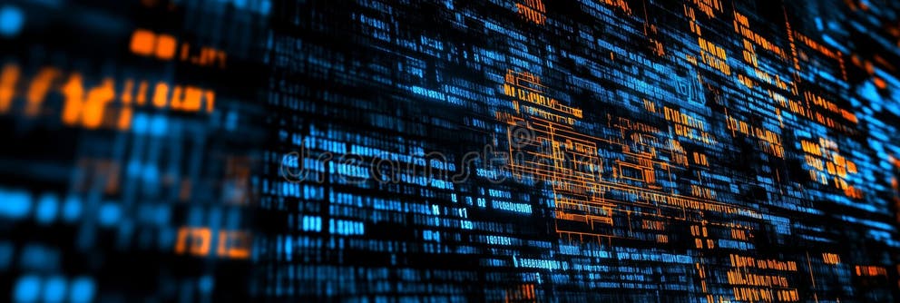 Abstract Technology Background Binary Code Programming Coding 8190