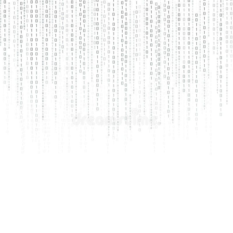Abstract Technology Background Binary Data And Streaming Binary Code Background Vector