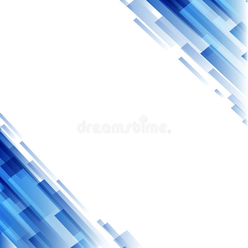 Abstract Technology Background from Blue Rectangles Stock Vector ...