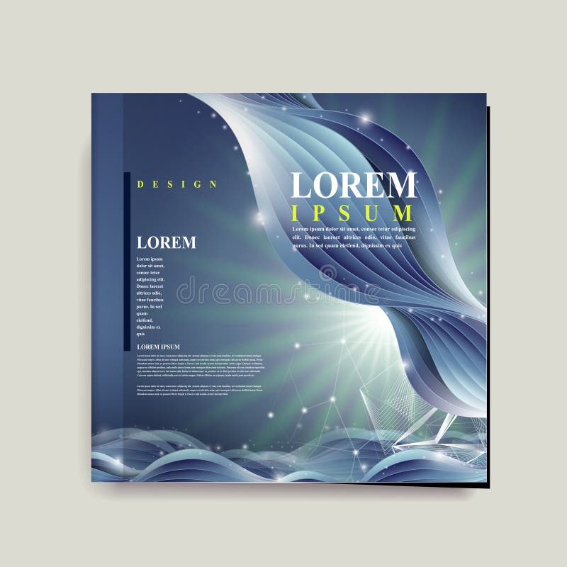 Abstract Technology Background Design for Book Cover Stock Vector ...