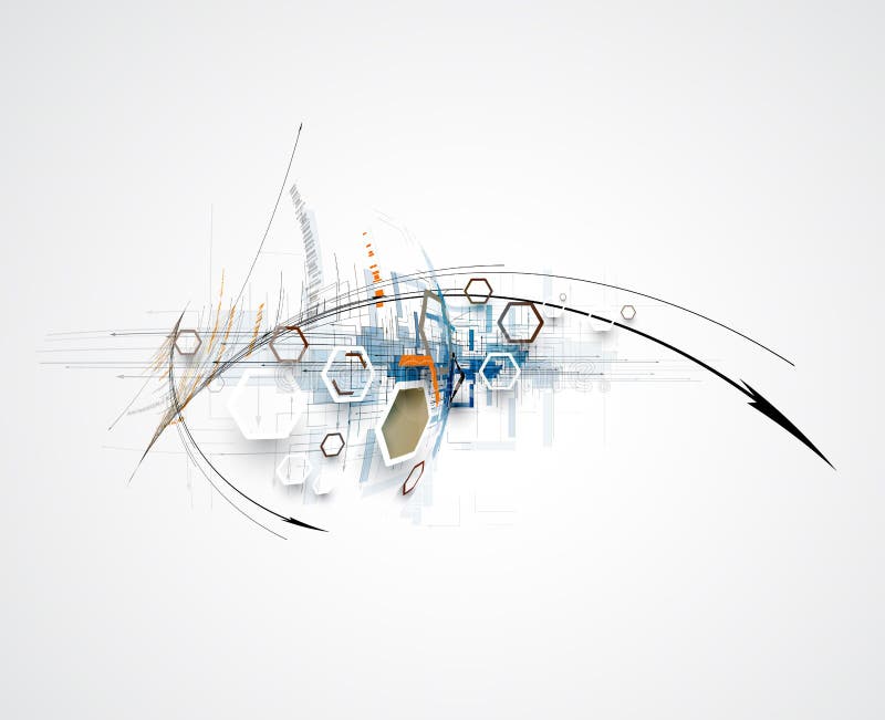 Abstract Technology Background. Vector Gear Wheel, Hexagons and Circuit ... Abstract Technology Background. Vector Gear Wheel, Hexagons and Circuit ...