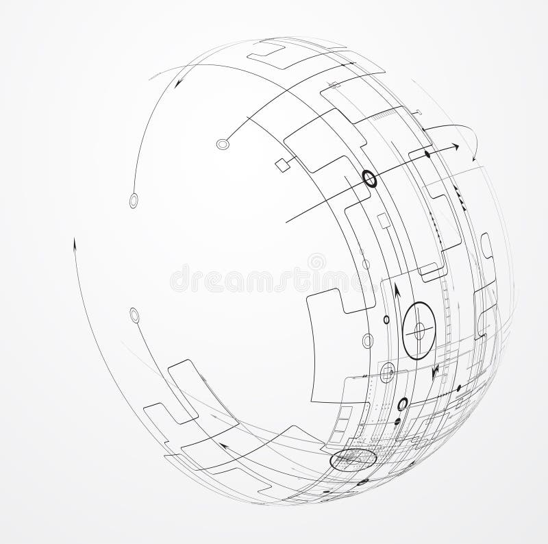 Abstract Technology Background Business & Development Direction Stock ...