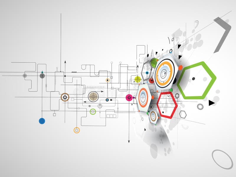 Abstract Technology Background Business & Development Direction Stock ...