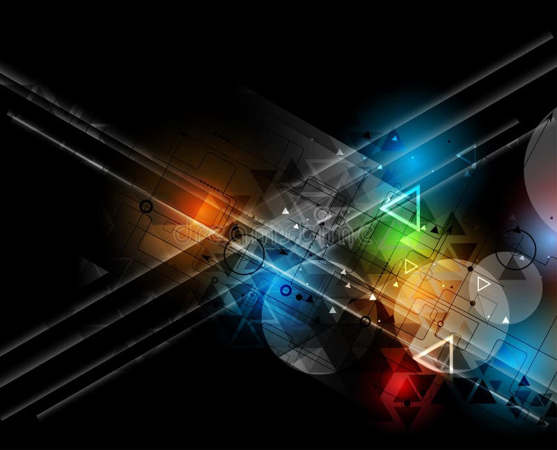 Abstract Technology Background Business & Development Direction Stock ...