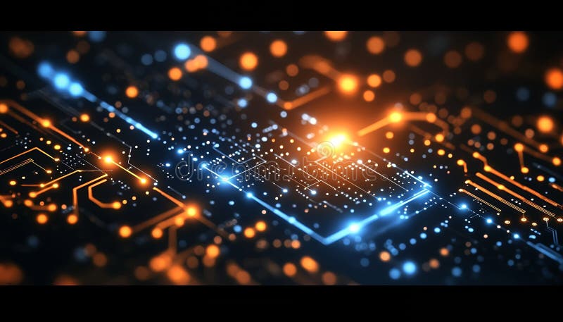 Abstract Technology Background Circuit Board Digital Data Network ...