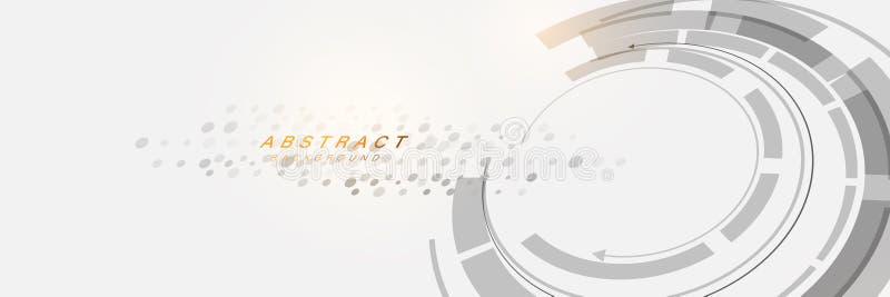 Abstract Technology Background. Circular Tech Pattern Stock ...