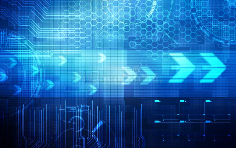 Abstract Technology Background Stock Illustration - Illustration of ...