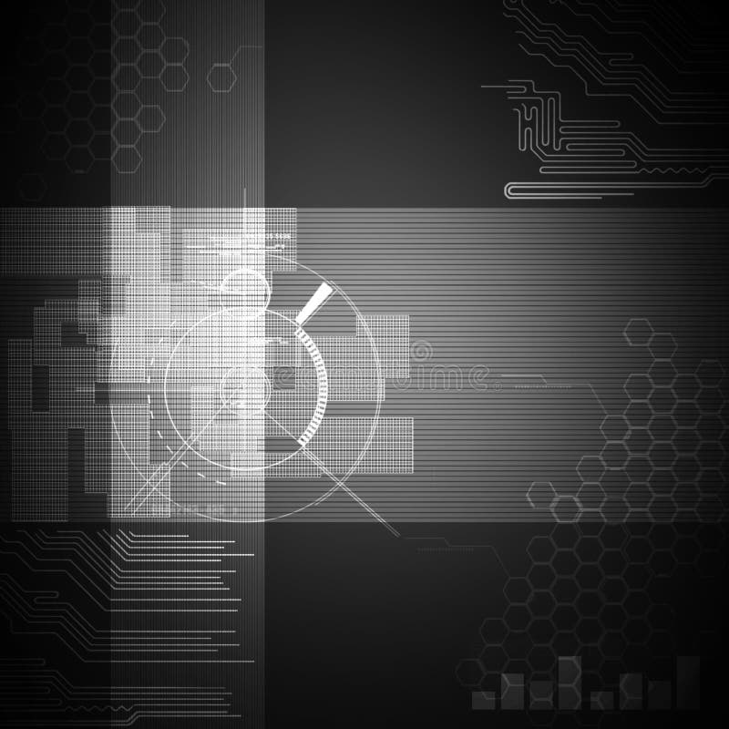 Abstract Technology Background Stock Illustration - Illustration of ...