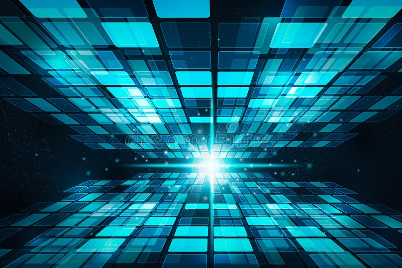 Abstract Technology Background. Computer Generated Abstract Background ...