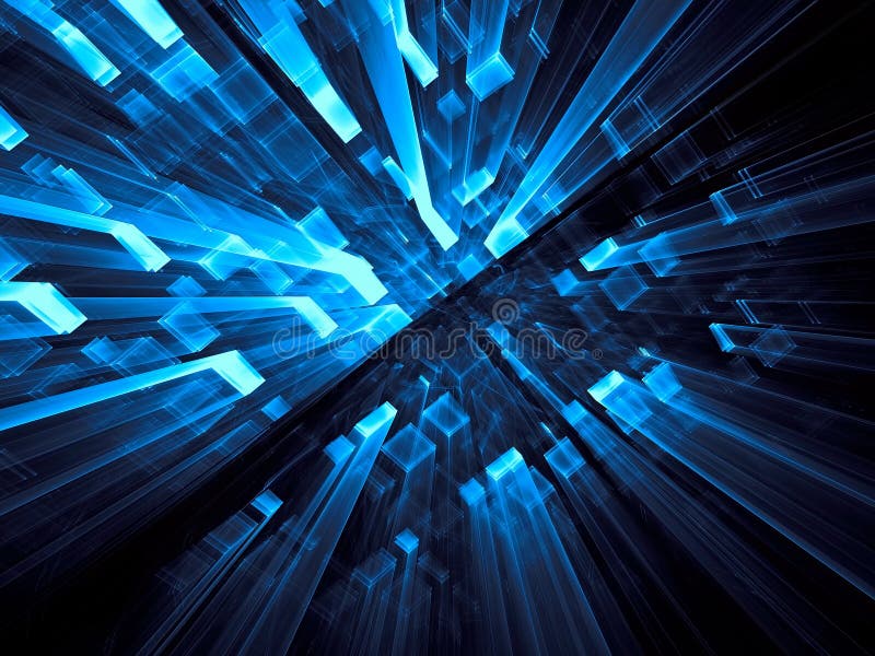 Abstract Technology Background With Perspective - Digitally Gen Stock ...