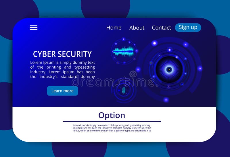 Abstract Technology Background. the Concept of Cybersecurity Stock ...