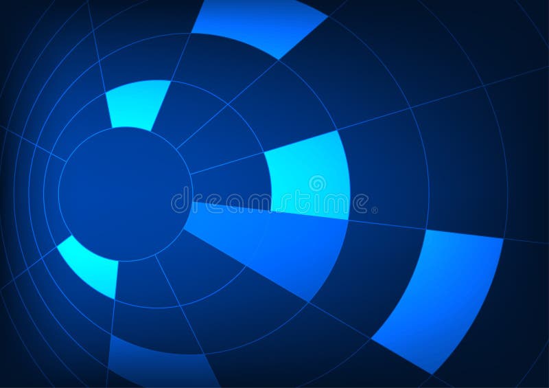 Abstract Technology Background. Connected Curves Form a Technology ...