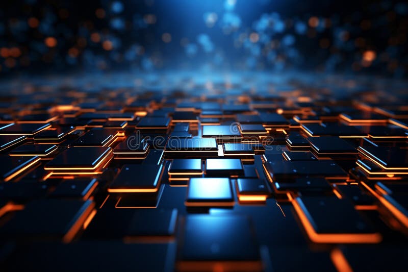 Abstract Technology Background 3d Rendering 3d Illustration Ai