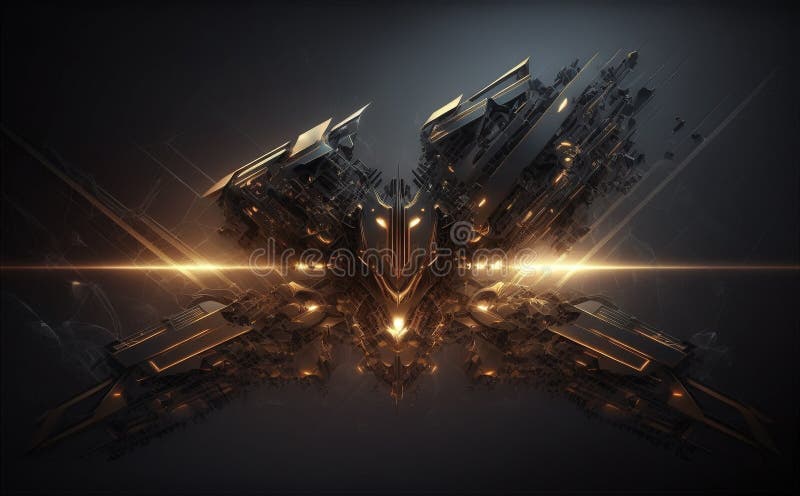 Abstract Dark Technology Background. Cyberspace Concept Stock ...