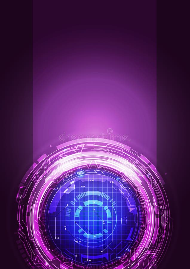 Abstract Technology Background Stock Vector - Illustration of circle ...