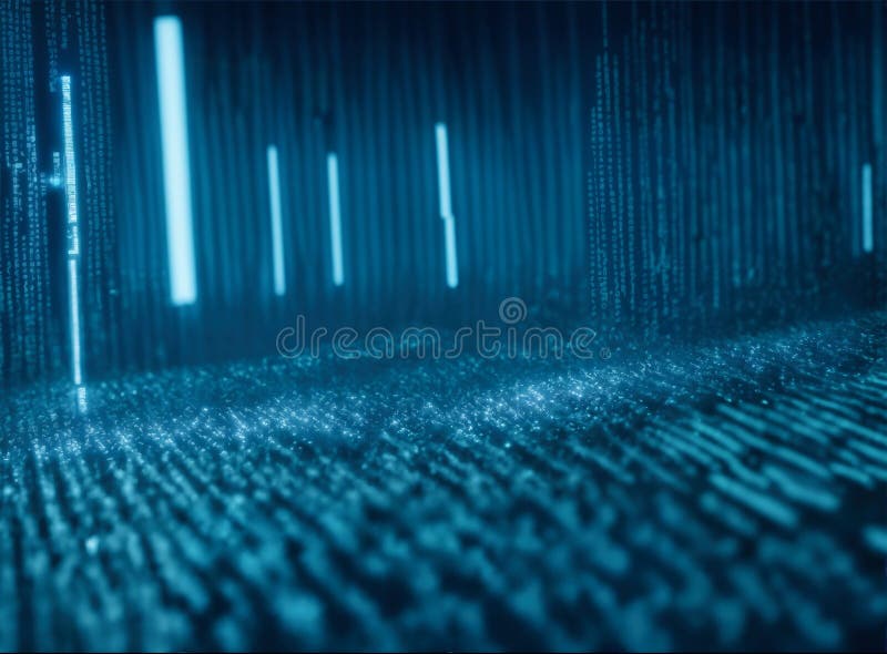 Abstract Technology Background of Futurism Stock Illustration - Illustration of datum, data ...