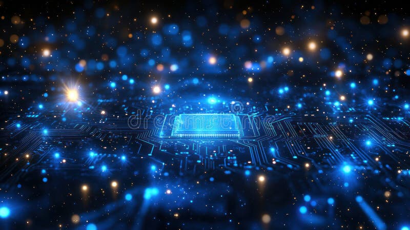 Abstract Technology Background Futuristic Concept Stock Image - Image ...