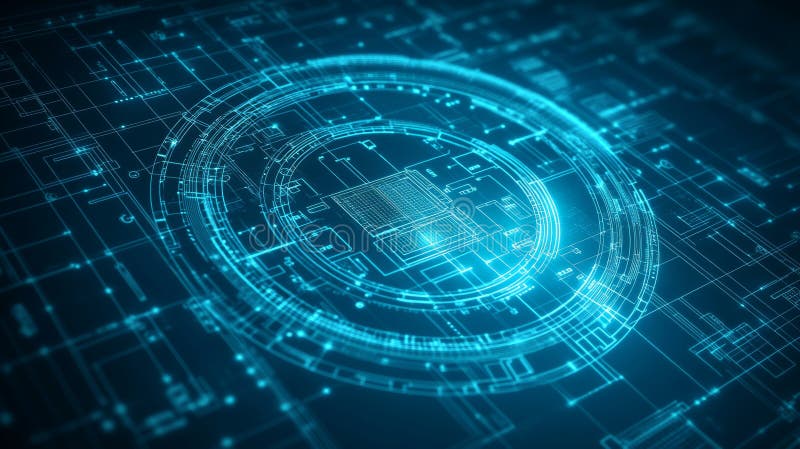 Abstract Technology Background, Futuristic Digital Circuit, Electronics ...