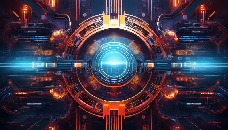 Abstract Technology Background Stock Illustration - Illustration of ...