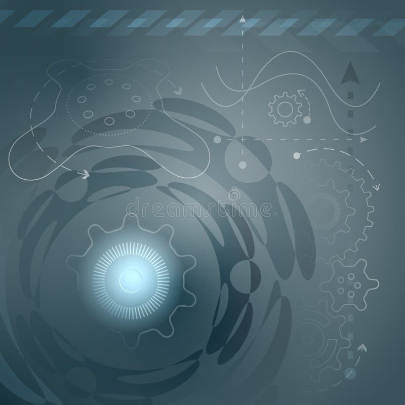 Abstract Technology Background Stock Vector - Illustration of drawing ...