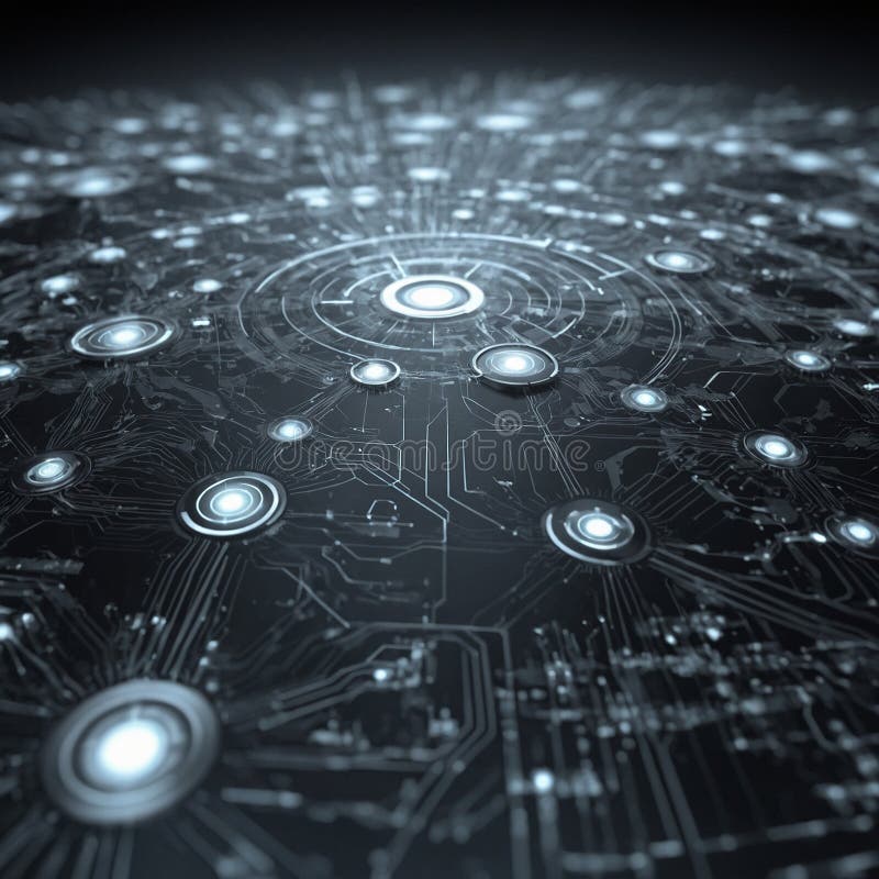 Abstract Technology Background with Gray and White Color Stock ...