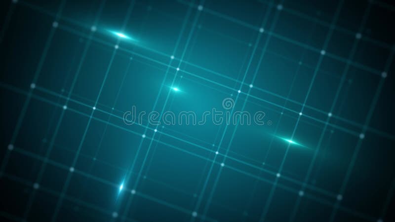 Abstract Technology Background with Grid Data Zooming in Loop Stock Video - Video of motion ...