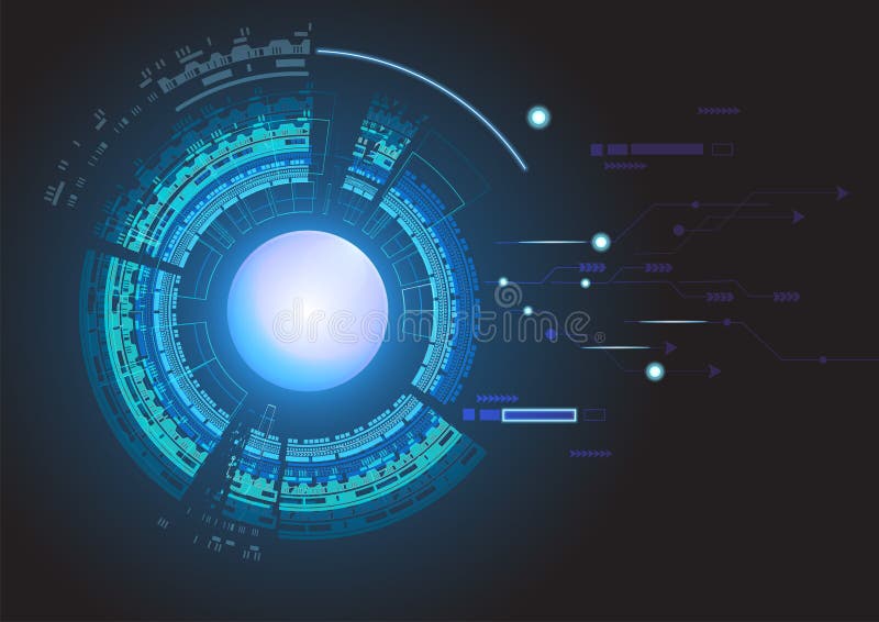 Abstract Technology Background Hi-tech ,Gold and Black Background ...