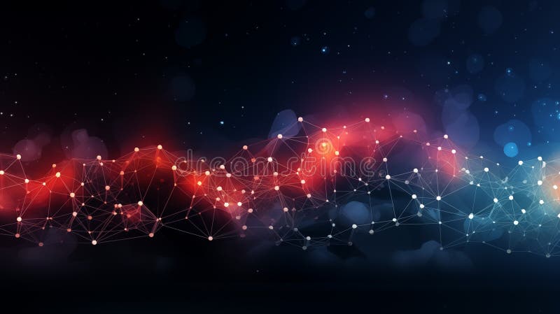 Abstract Technology Background. Hi-tech Communication Concept ...