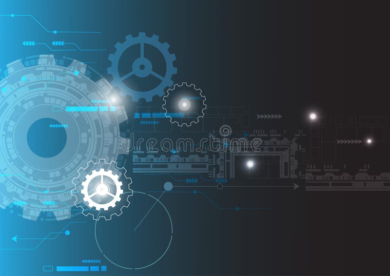 Abstract Technology Background Hi-tech ,Gold And Black Background ...