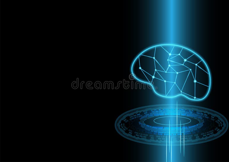 Abstract Technology Background Hi-tech ,Human Brain ,Neurology ...