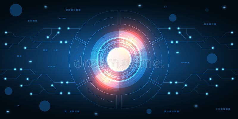 Abstract Hi-tech Background with Geometric Element. Stock Vector ...