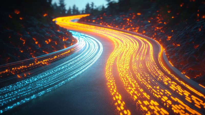 Abstract Technology Background, High Speed Global Data Transfer, Ultra ...