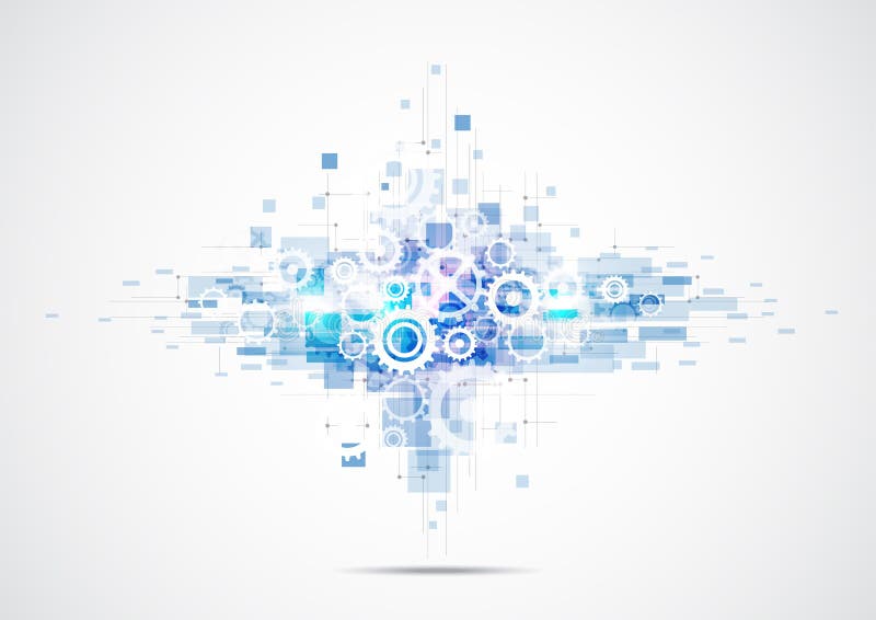 Abstract Technology Background. Illustration Vector Stock Vector ...