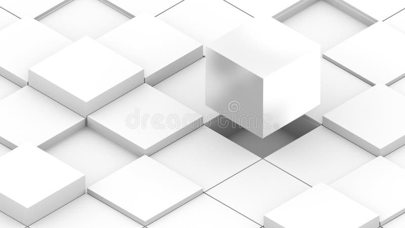 Abstract Technology Background Image White Digital Box Shape,science ...